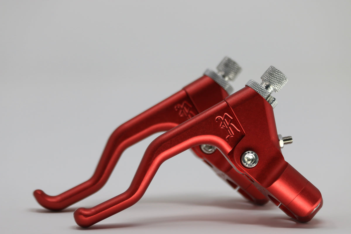 Two Finger Universal Bone Series Tumbled RSC Lever – Righteous Stunt Metal